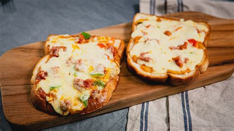 반죽 오븐 없이 만드는 추억의 식빵피자 Youtube