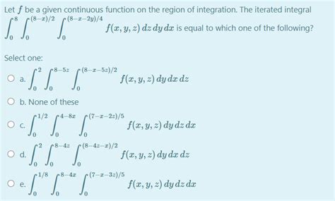 Solved 6 ° 8° Let F Be A Given Continuous Function On The