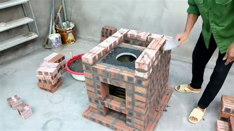 Дровяная печь своими руками Постройте бездымную дровяную печь из красного кирпича и цемента
