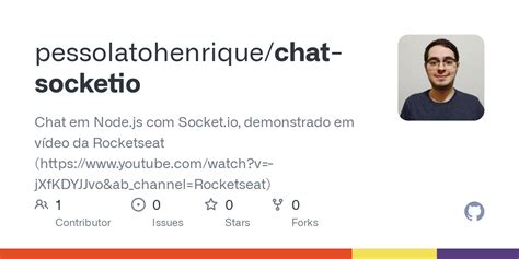 github pessolatohenrique chat socketio chat em node js com