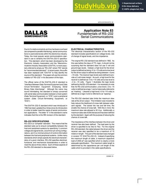 Application Note 83 Fundamentals Of Rs 232 Serial Communicationspdf