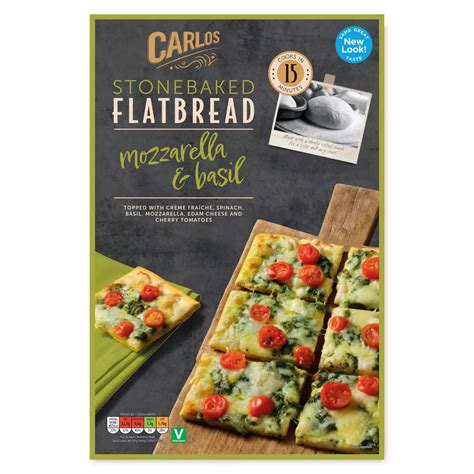 Mozzarella And Basil Stonebaked Flatbread Aldi Uk