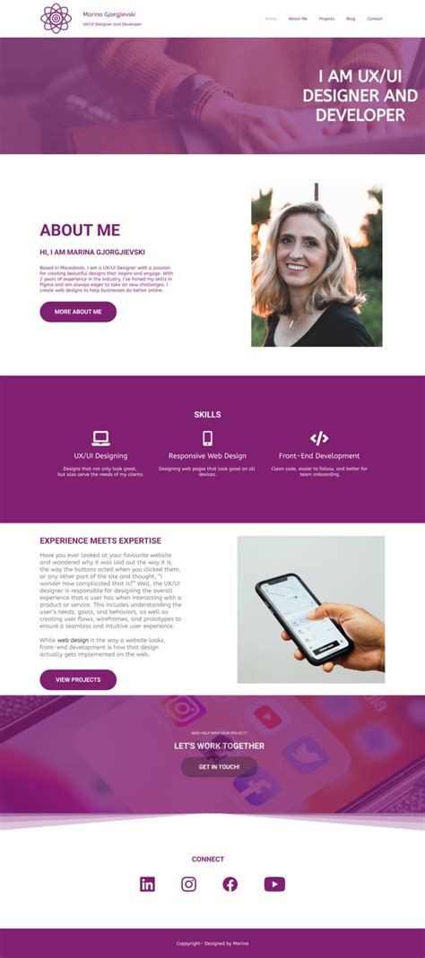 create an intuitive ux ui design for your personal website by