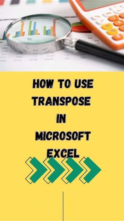 Use The Transpose Function In Microsoft Excel 💡 😎 Excel Exceltips
