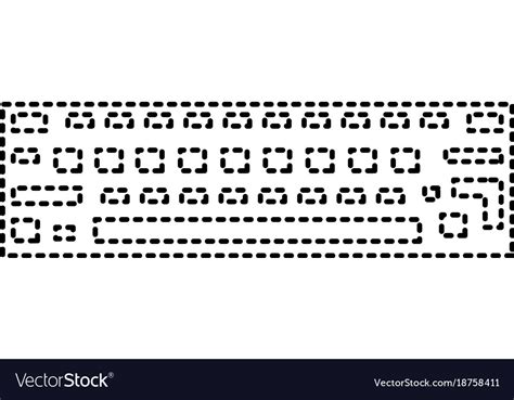 Isolated Keyboard Design Royalty Free Vector Image