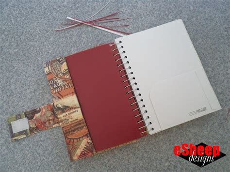 Esheep Designs Quasi Tutorial Mini Notebook Cover With Receipt Pocket