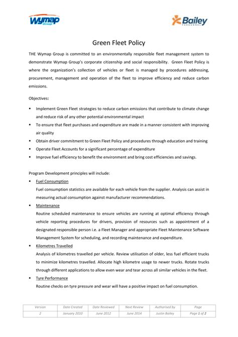 Fleet Policy Template