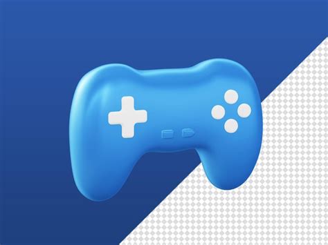 Premium Psd 3d Cartoon Render Blue Gamepad Joystick Game Icons For Ui Ux Web Mobile Apps Ads