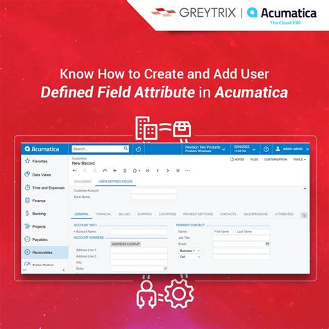 greytrix on linkedin how to create and add user defined field