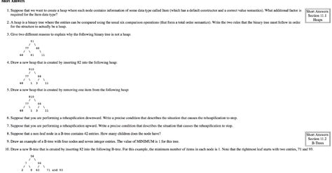 Solved 11 Draw A New B Tree That Is Created By Deleting 63