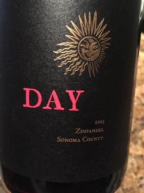 2015 Day Zinfandel, USA, California, Sonoma County - CellarTracker