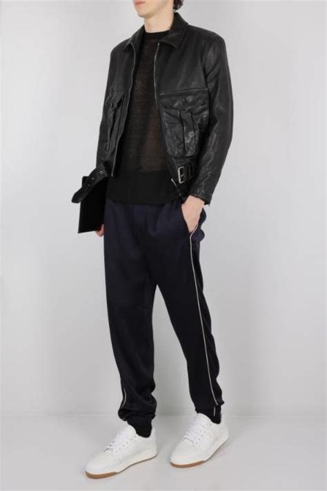 생로랑 남성 바지 Crepe Satin Joggers N26 Saint Laurent
