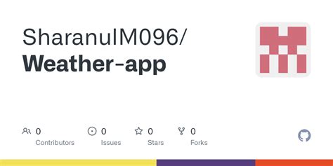 GitHub SharanuIM Weather App