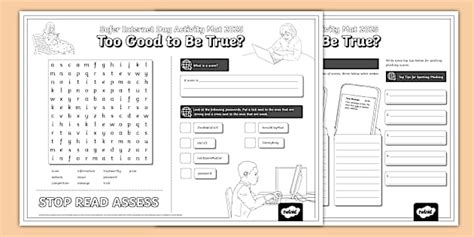 ks2 safer internet day online safety activity mat twinkl