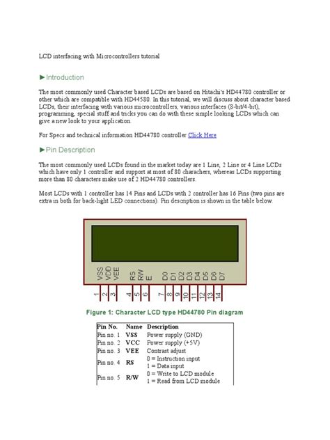lcd interfacing with micro controllers tutorial pdf subroutine