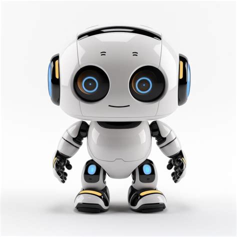 Premium Ai Image A Small Ai Robot On White Background Generative Ai