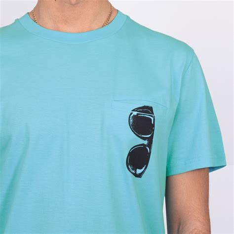 Moschino Sunglass Pocket Print T Shirt Oxygen Clothing