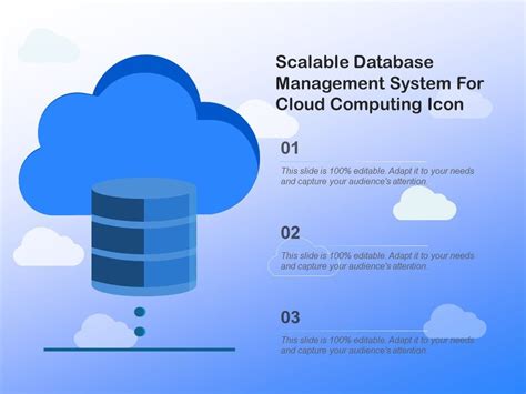 Scalable Database Management System For Cloud Computing Icon Ppt PowerPoint Presentation Model