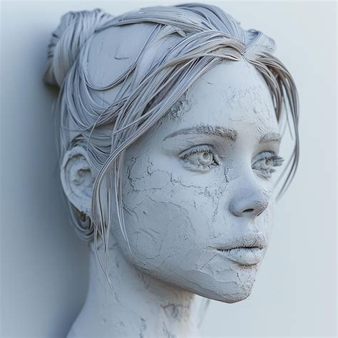 Premium Photo 3d Rendered Photo Of Female Sketch