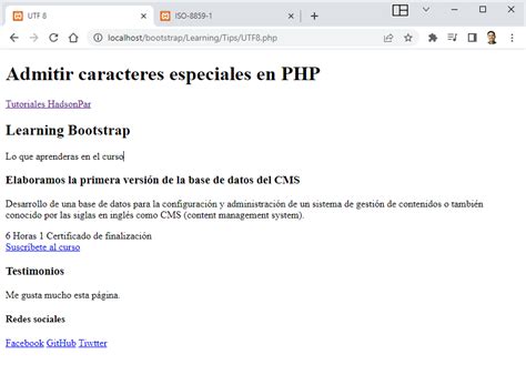 Admitir Caracteres Especiales En Php
