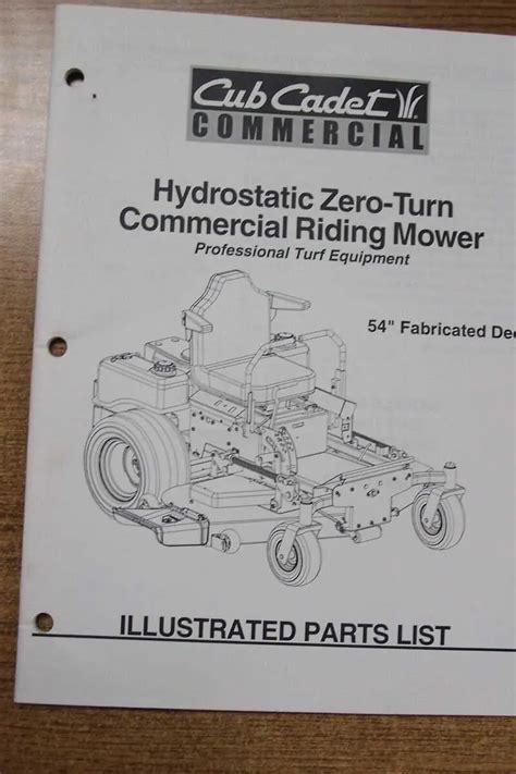 Cub Cadet Zero Turn Mower Parts Diagram Guide