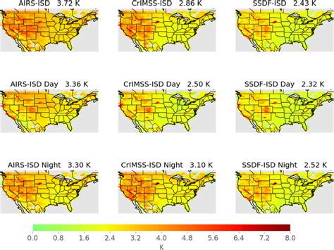 Standard Deviation Maps The Nine Panels Are Similar To Those In