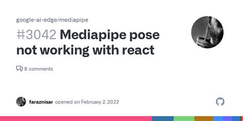 Mediapipe Pose Not Working With React Issue Google Ai Edge Mediapipe GitHub