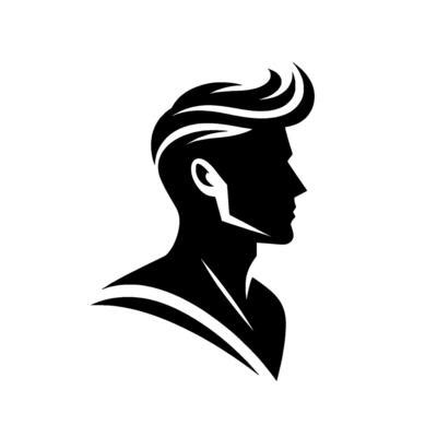 Manly Profile Logo Vector Art Icons And Graphics For Free Download