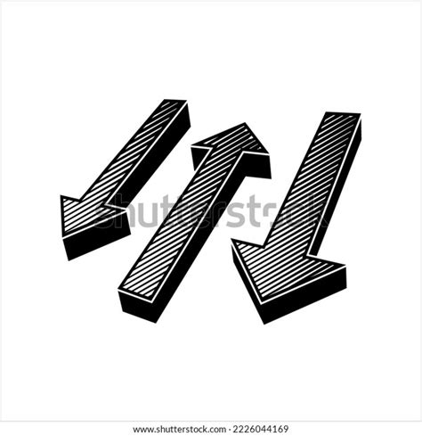 Counterflow Icon Air Water Flow Moving Stock Vector Royalty Free