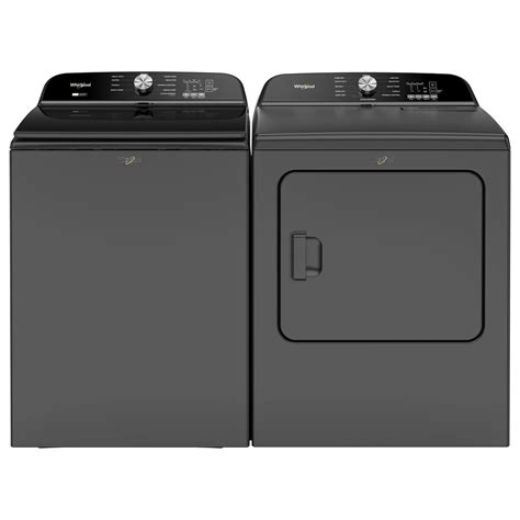 Whirlpool 5 3 Cu Ft Washer And 7 0 Cu Ft Electric Dryer In Black