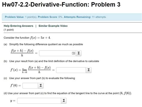 solved hw07 2 2 derivative function problem 3 problem