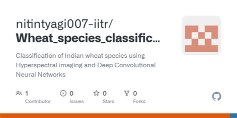 Github Nitintyagi007 Iitrwheatspeciesclassification Classification Of Indian Wheat Species