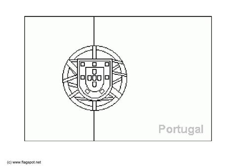 Portugal Flag Coloring Sheet