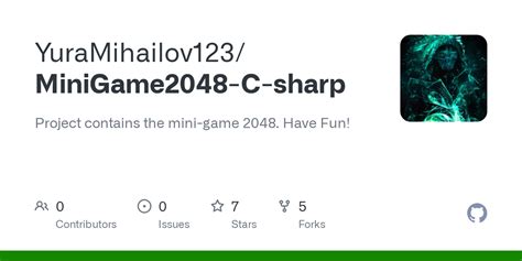 GitHub YuraMihailov MiniGame C Sharp Project Contains The Mini Game Have Fun