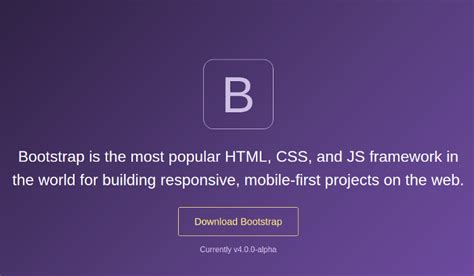 Bootstrap 4 Alpha Has Been Released Web Design Ledger