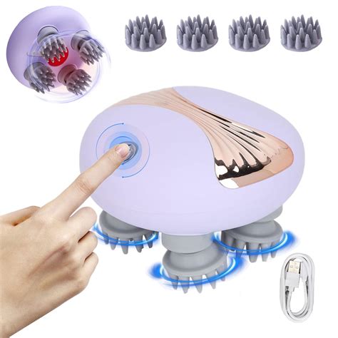 Welan Electric Head Massager Red Light Scalp Therapy With Ipx7