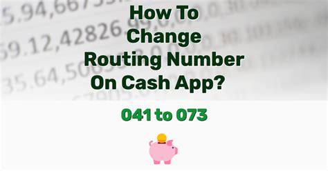 How To Change Routing Number On Cash App 041 To 073 Frugal Living Lifestyle Blog