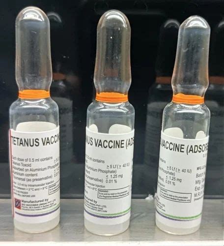 Tetanus Vaccine 5 Ml At ₹ 11piece In Nagpur Id 2852107414148