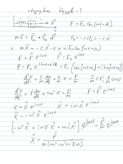 Forced Oscillations Pdf