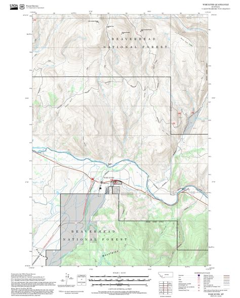 2025 Forest Service Topo Map Of Wise River Montana Mytopo Map Store