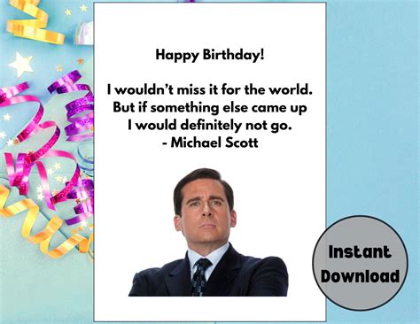Happy Birthday Michael The Office Michael Scott Well Happy Birthday