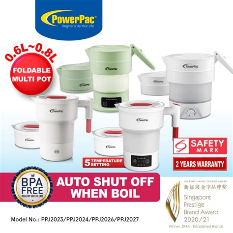 Powerpac Travel Kettle Travel Pot Foldable Pot Foldable Electric