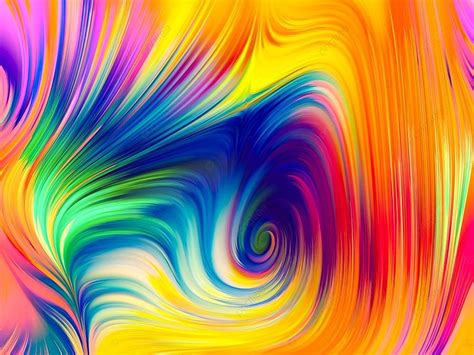 abstract design from interacting colors overflow colors series photo