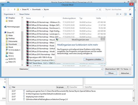 Crash On Install A New Mod From An Archive Issue ModOrganizer Modorganizer GitHub