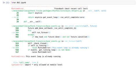Issue Running Db Ipynb Issue DB Samples Db Jupyter GitHub