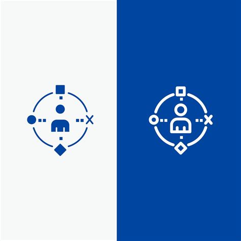 Ambient User Technology Experience Line And Glyph Solid Icon Blue Banner Line And Glyph Solid