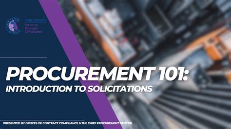 Ep 1 Procurement 101 Introduction To Solicitations Youtube
