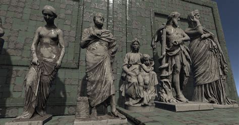 Statue Park 3d 주변환경 Unity Asset Store