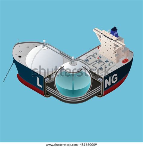 Lng 캐리어 아이소메트릭 구조 설계액화 천연가스 스톡 벡터로열티 프리 481660009 Shutterstock