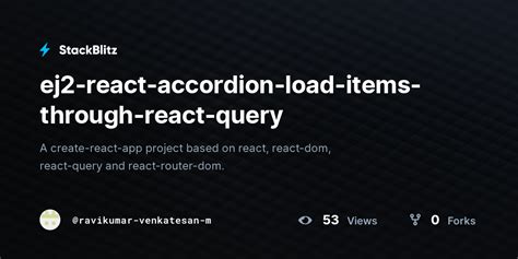 Ej2 React Accordion Load Items Through React Query Stackblitz